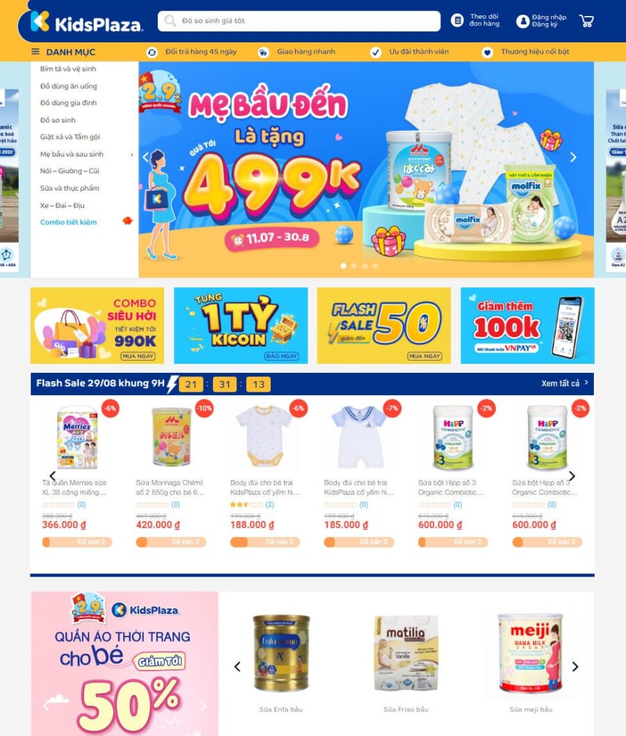 Mẫu Theme WordPress Kid Plaza - Tối Ưu Cho Cửa Hàng Đồ Em Bé